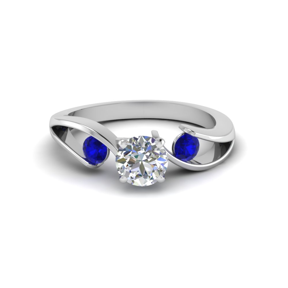 Tension set sapphire ring store